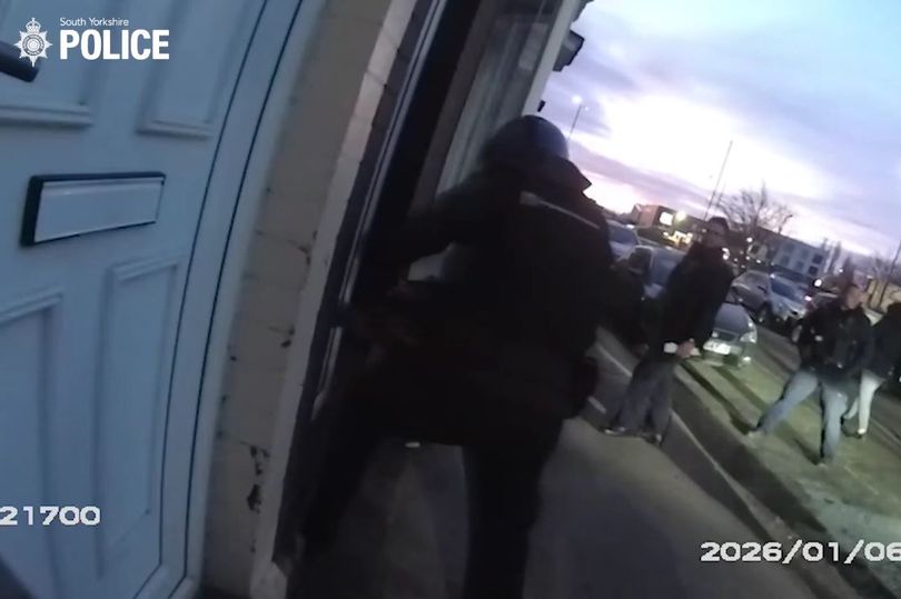 Police, immigration, show yourselves shout officers as they smash down ...