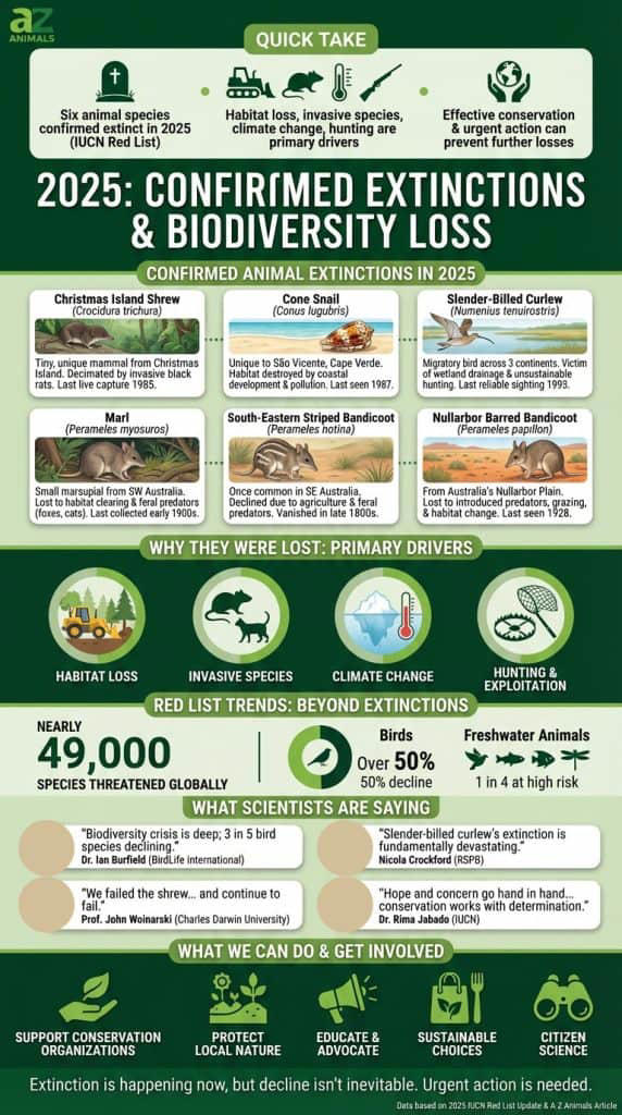 Think extinction is rare? 2025’s Red List shatters that myth