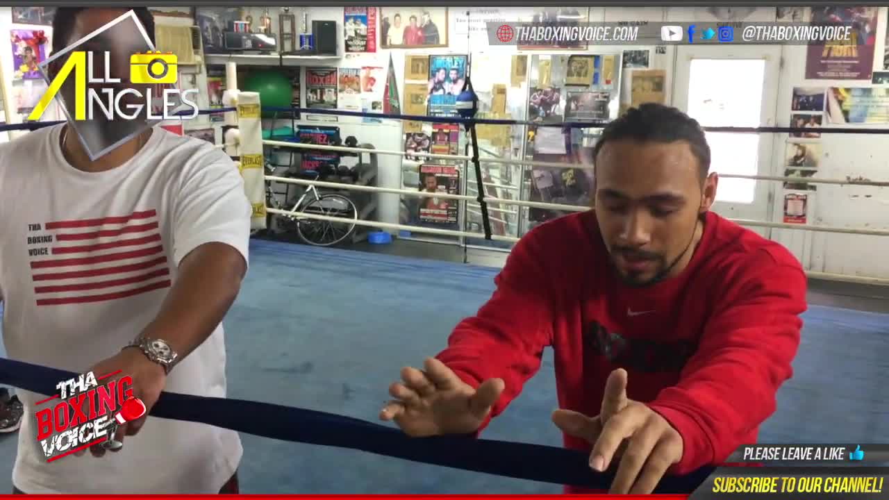 That one time Keith "One Time" Thurman battled casual fan in rap/poetry ...