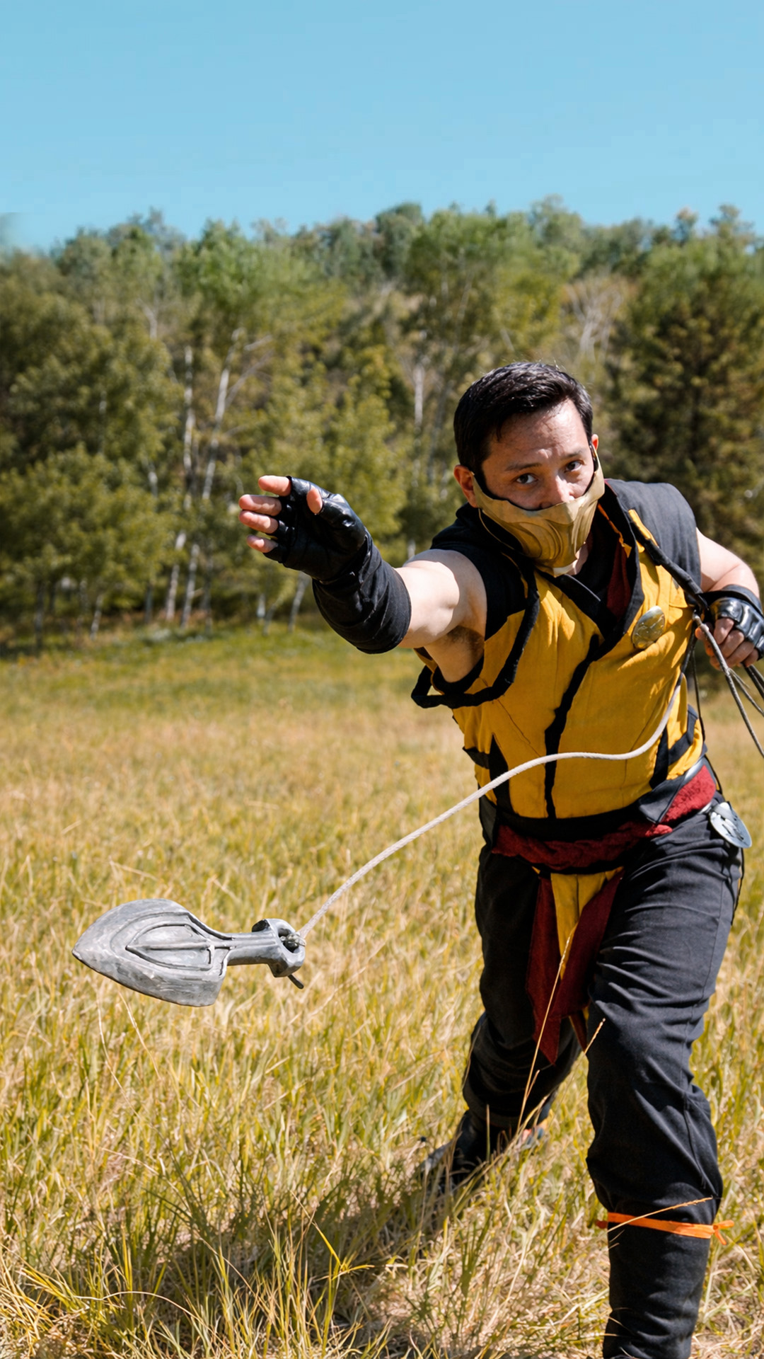 Scorpion’s signature move, filmed live