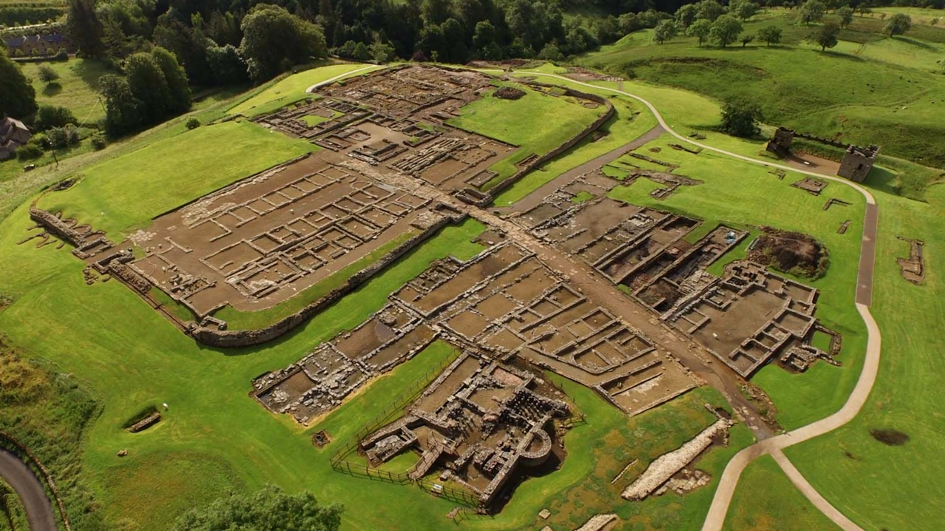 Exploring Vindolanda Roman fort and ruins