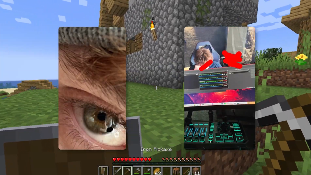 A big face reveal in Minecraft