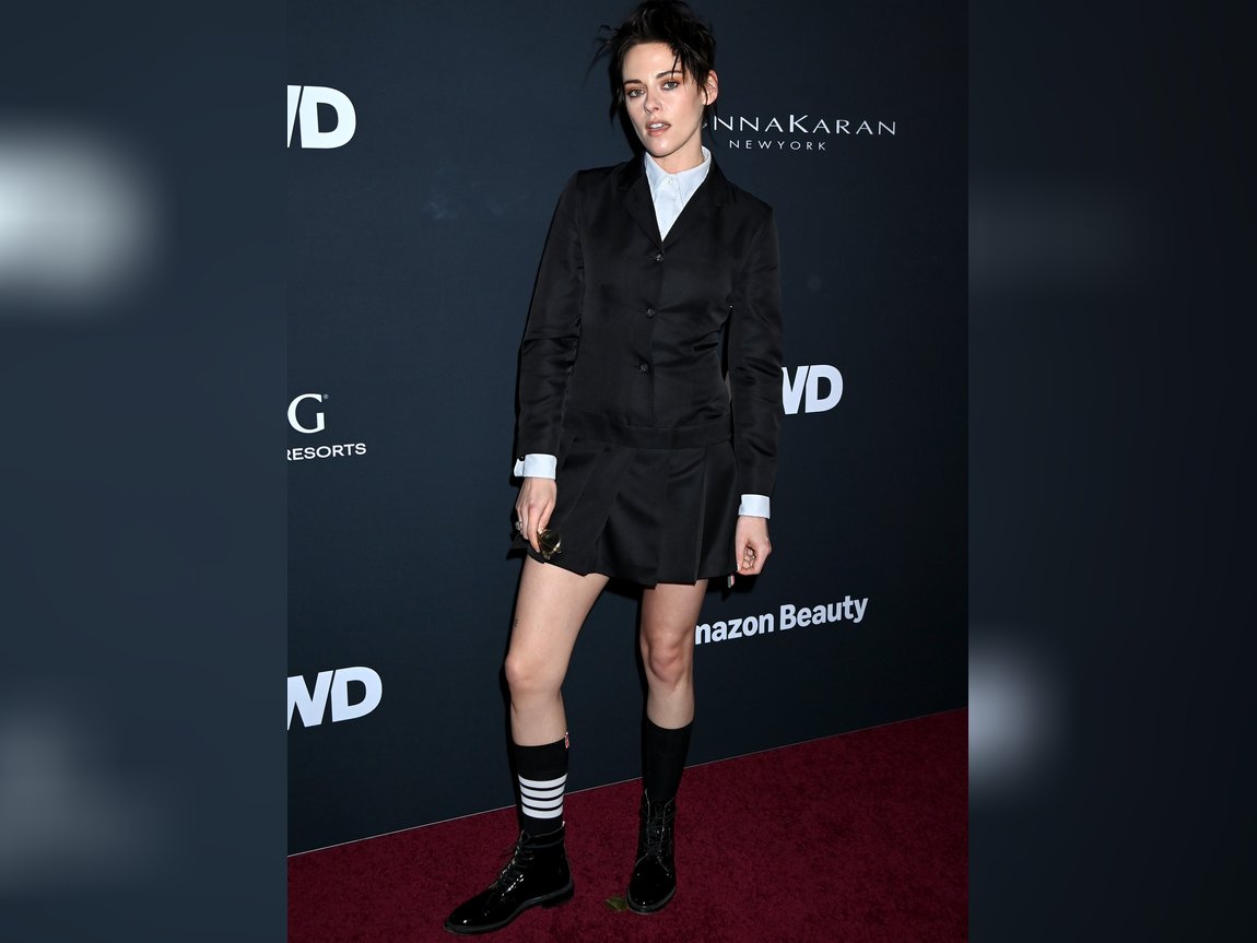 Kristen Stewart makes punk statement in black and white