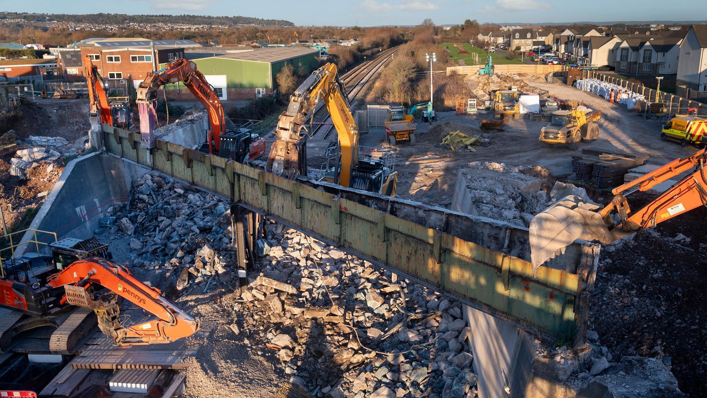 Historic bridge demolished for £11m replacement