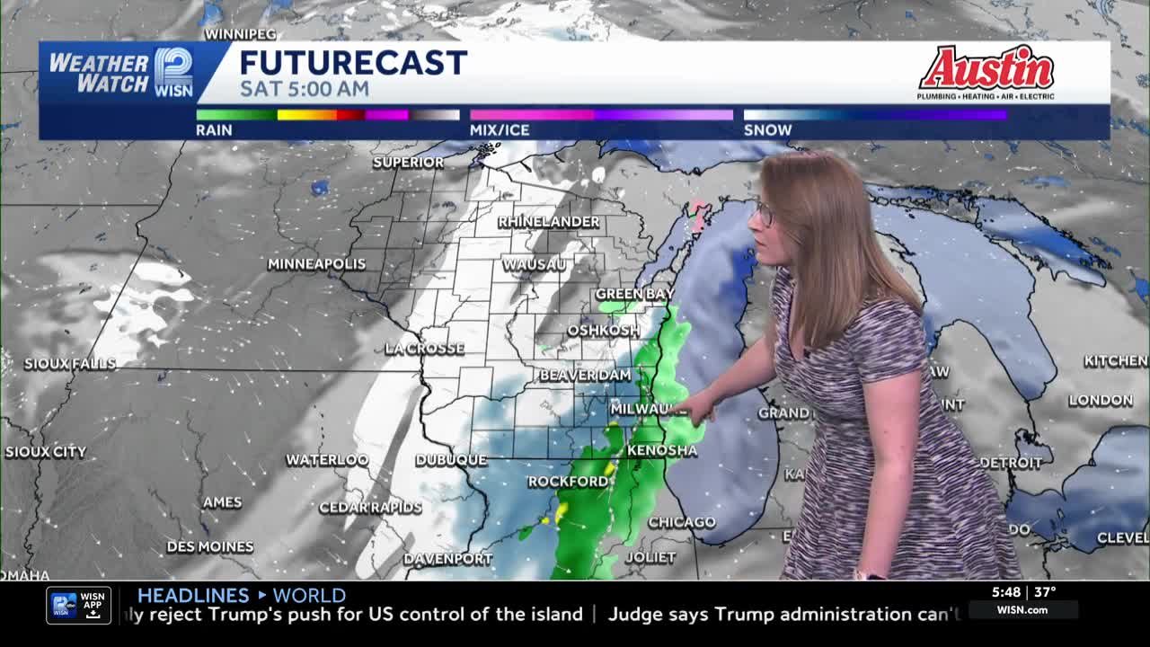 SE Wisconsin weather: Rain to snow Saturday