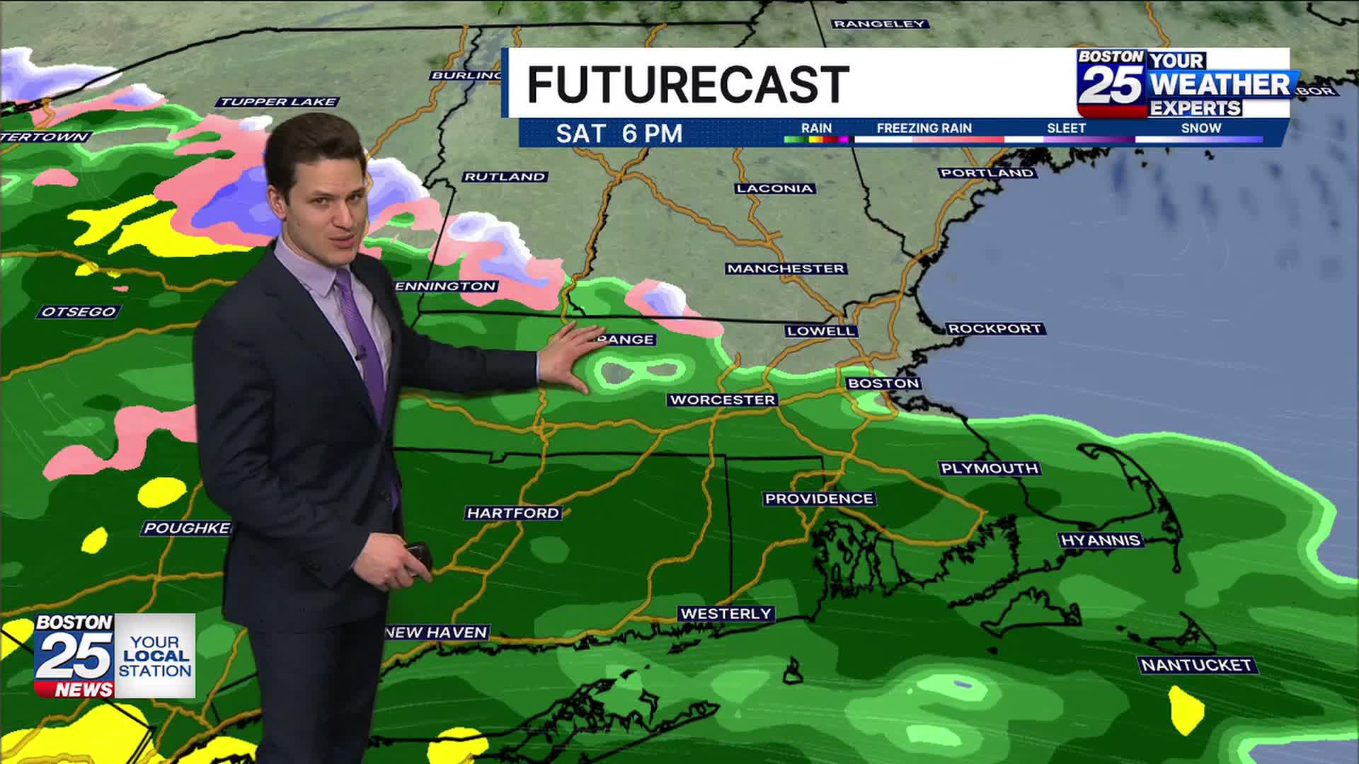 Slippery spots possible overnight