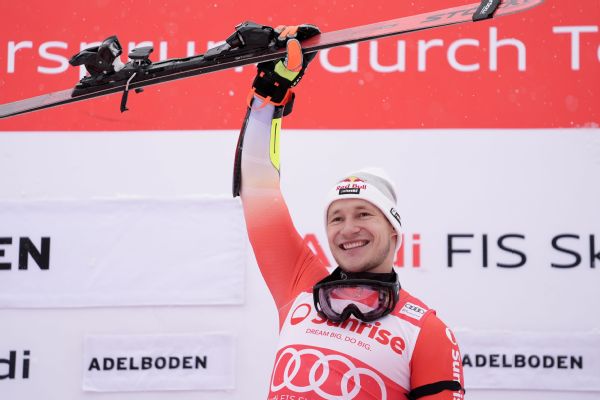 Marco Odermatt takes giant slalom in record 5th straight win