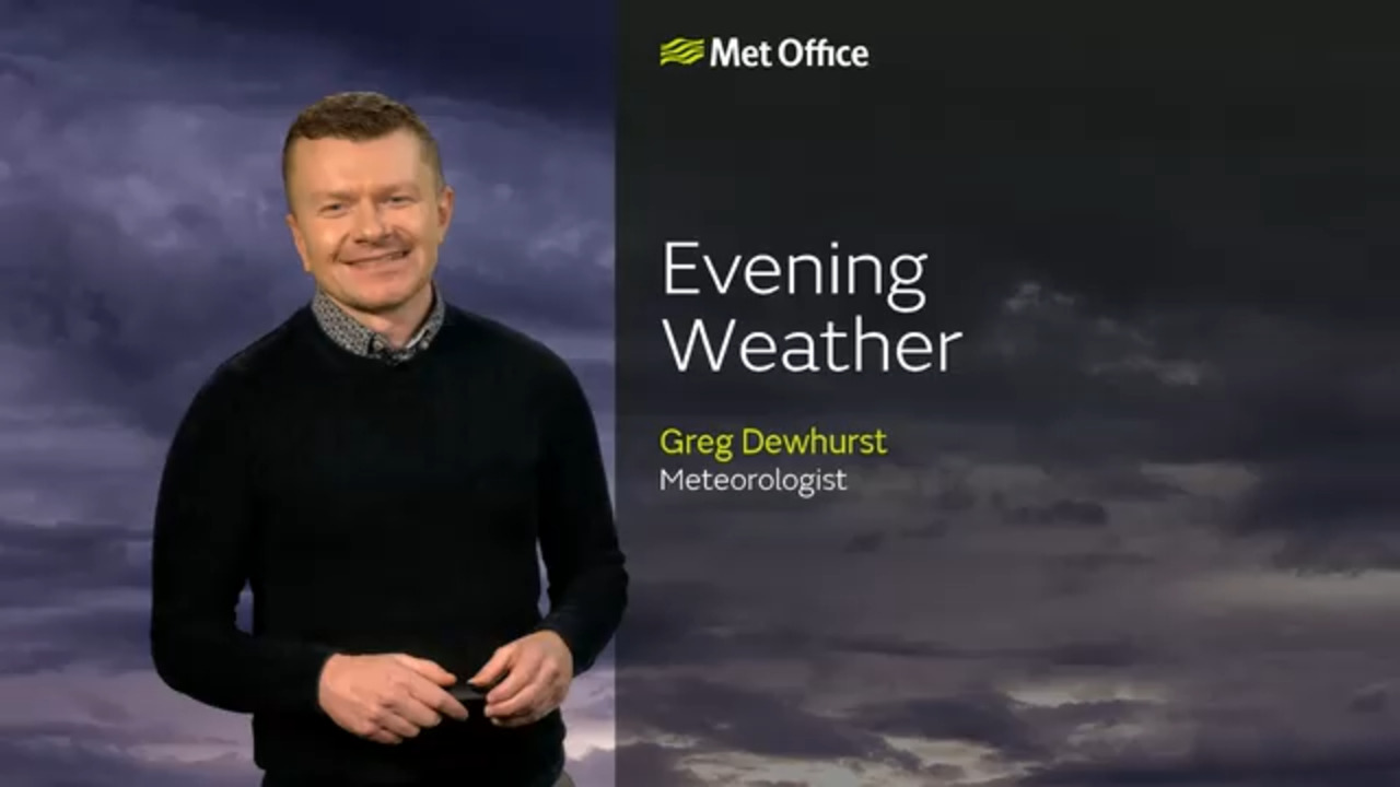 Met Office Saturday evening weather forecast 10/01/2026