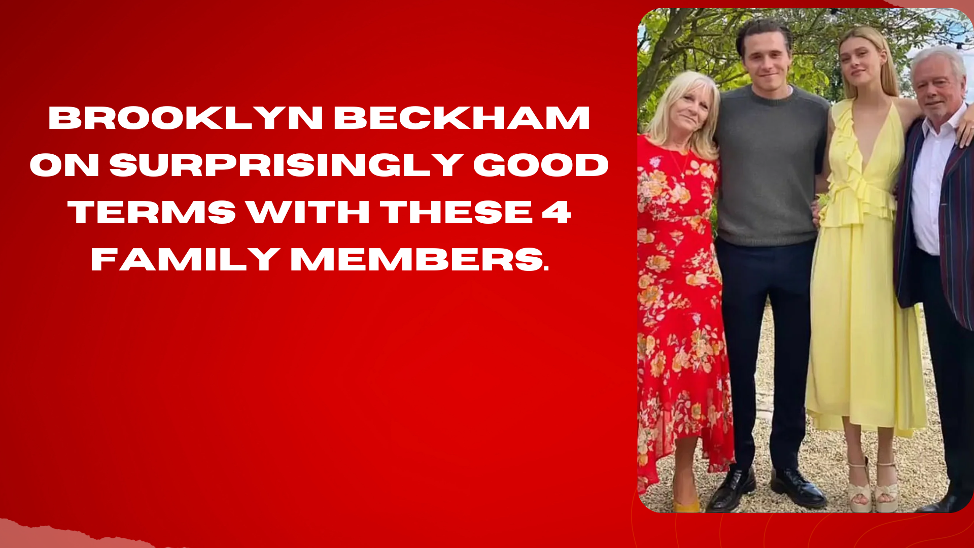 Brooklyn Beckham on surprisingly good terms with these 4 family members