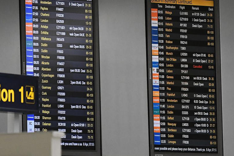 Every delayed and cancelled flight at Manchester Airport on Saturday ...