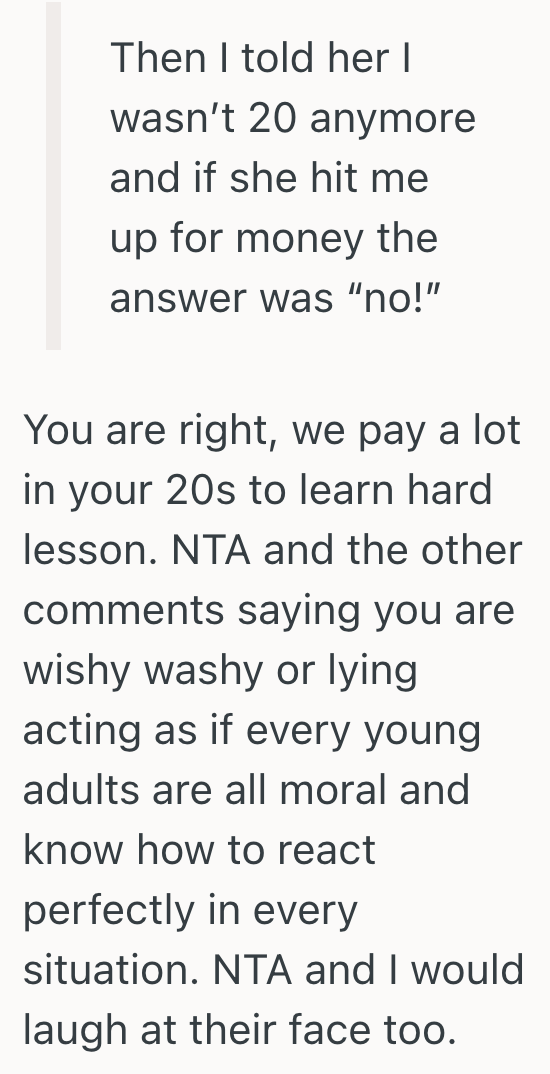 Financially responsible guy is tired of people asking for money, so he ...