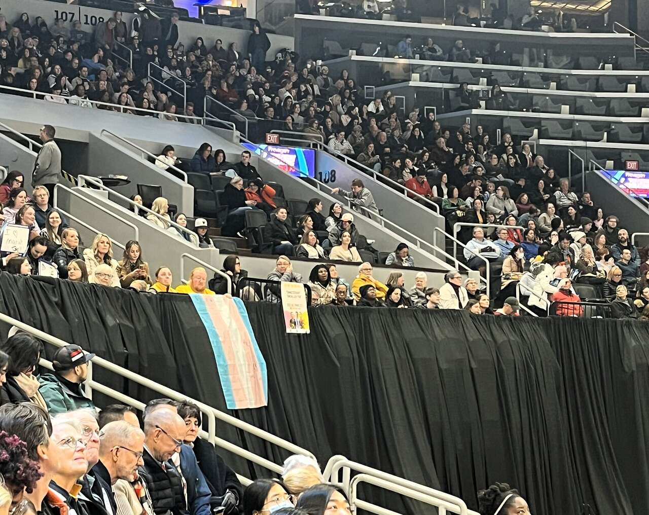 Transgender pride flag flies at 2026 US Figure Skating Championships in ...