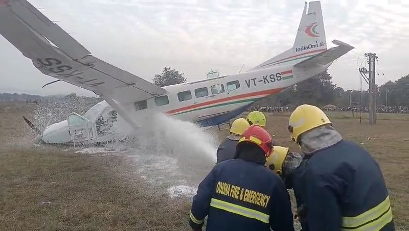 6 injured as small aircraft of private airline crash-lands near ...