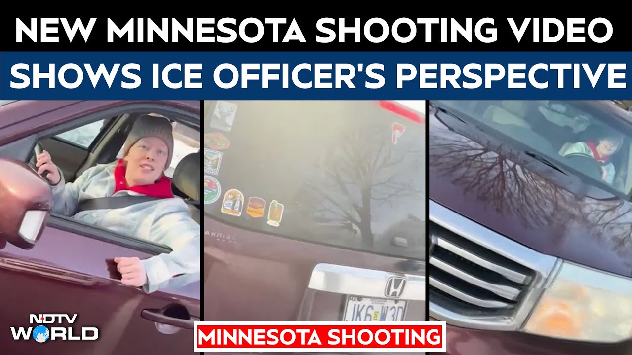 Minnesota shooting | New video shows ICE officer's perspective in fatal ...