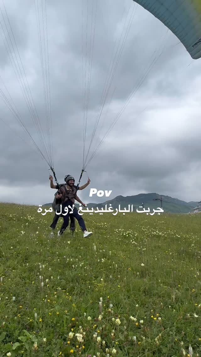 First time trying a parachute 🪂🏔️
