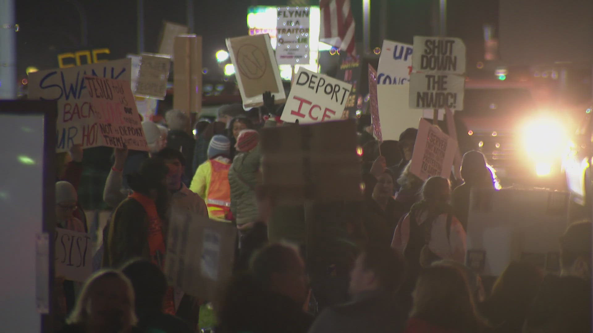 Pierce County sheriff's comments on ICE shooting draw protest