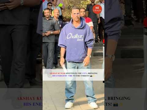 Akshay Kumar spotted in the city bringing his energetic vibe to the streets