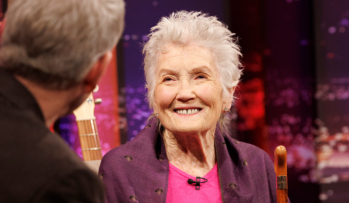 'A true beautiful legend' Peggy Seeger wins hearts on Late Late trad ...