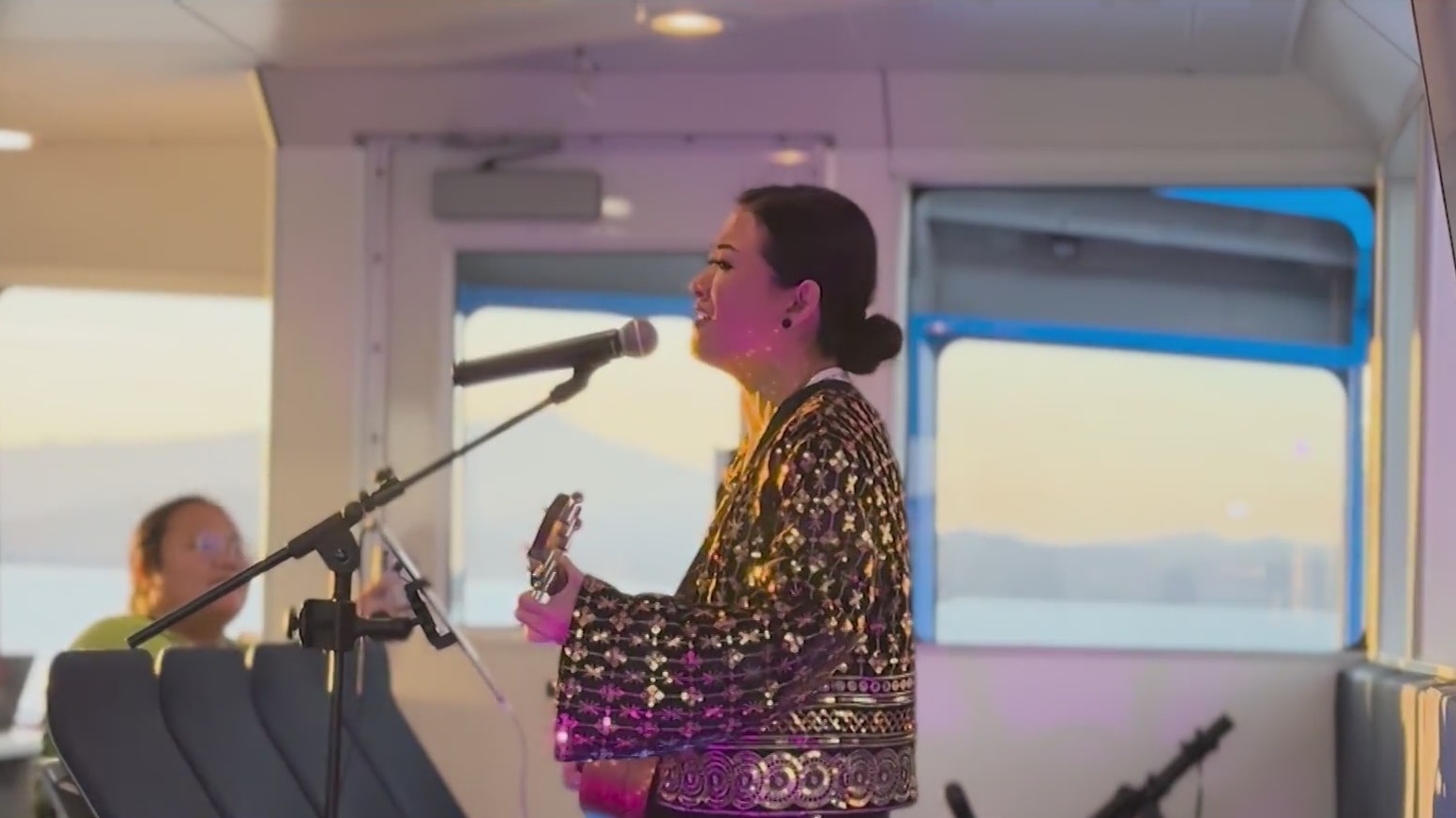 Passengers riding the San Francisco Bay Ferry treated to live music ...