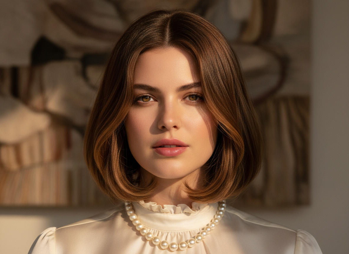 Why the lob works better than long hair for curvy face shapes