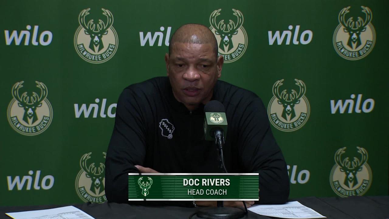 MIL 105, LAL 101: Bucks coach Doc Rivers postgame media availability