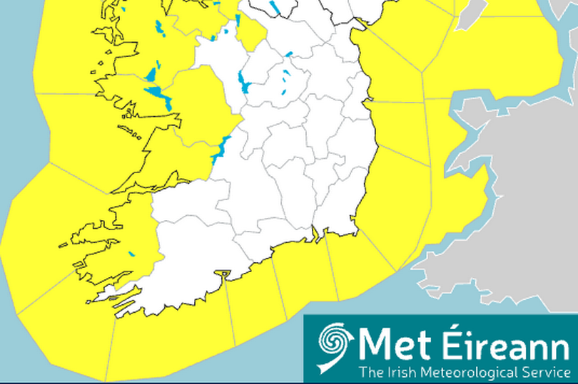 Weekend weather warnings issued as strong winds to batter Ireland