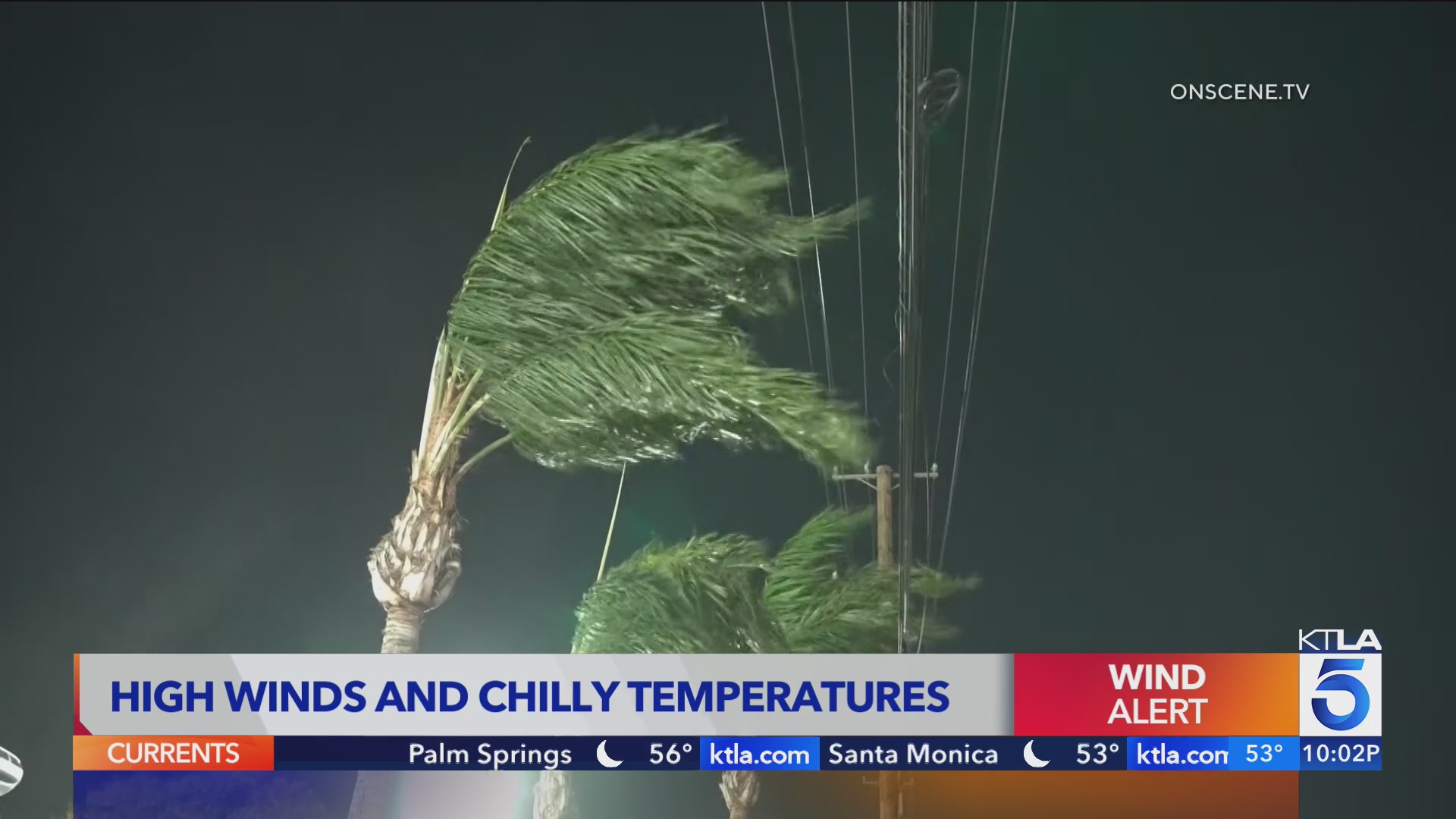 High wind warnings, chilly temps hit Southern California