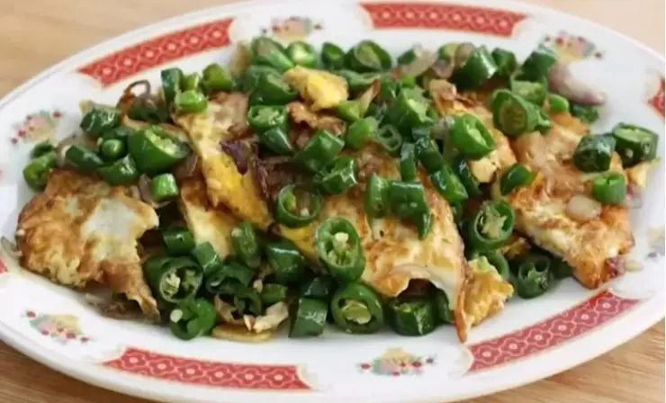 Resep telur cabe ijo iris yang wangi dan gurih
