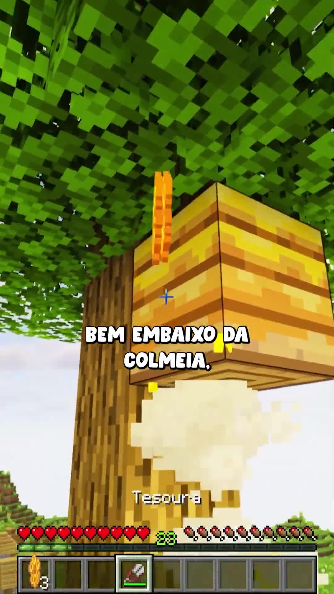 Segredo das abelhas no Minecraft! #authentic #authenticgames #minecraft