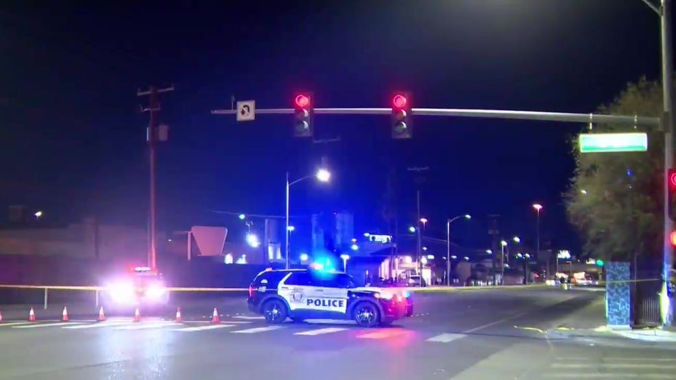 Pedestrian killed in collision with pickup truck on West Bonanza Road