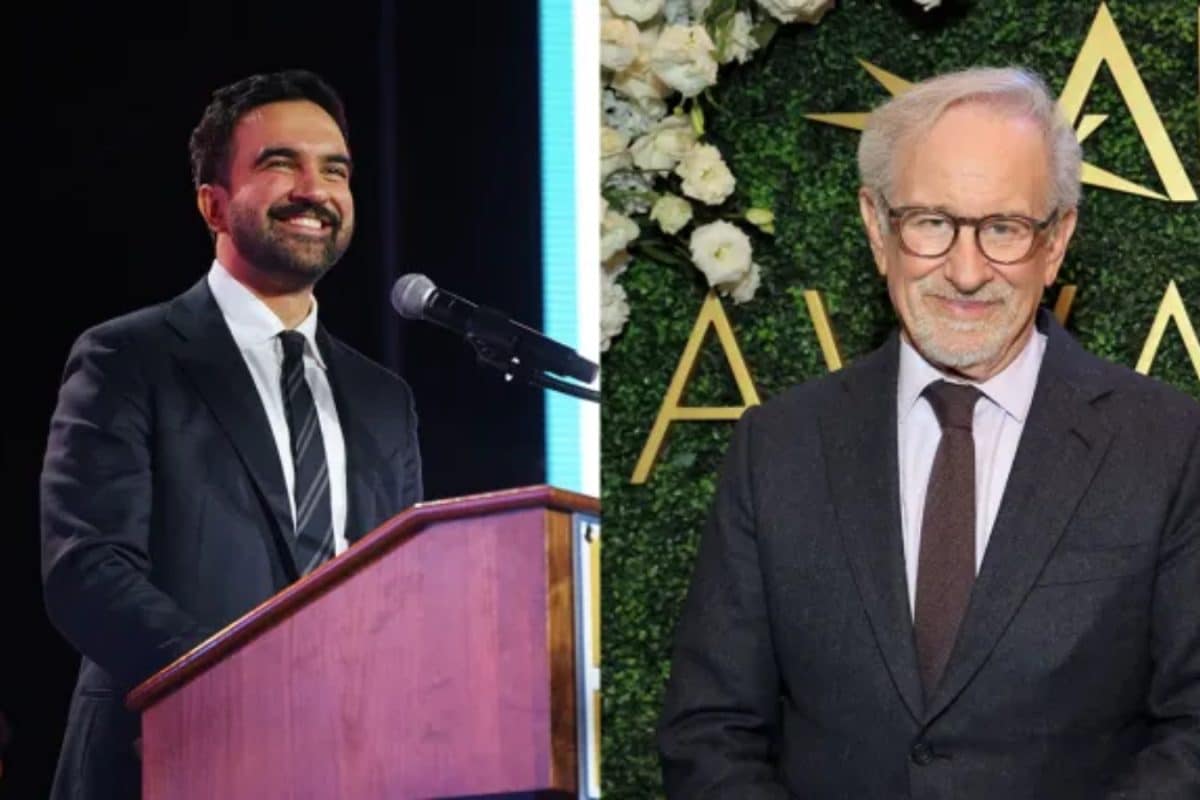 New York City mayor Zohran Mamdani and Steven Spielberg meet at ...