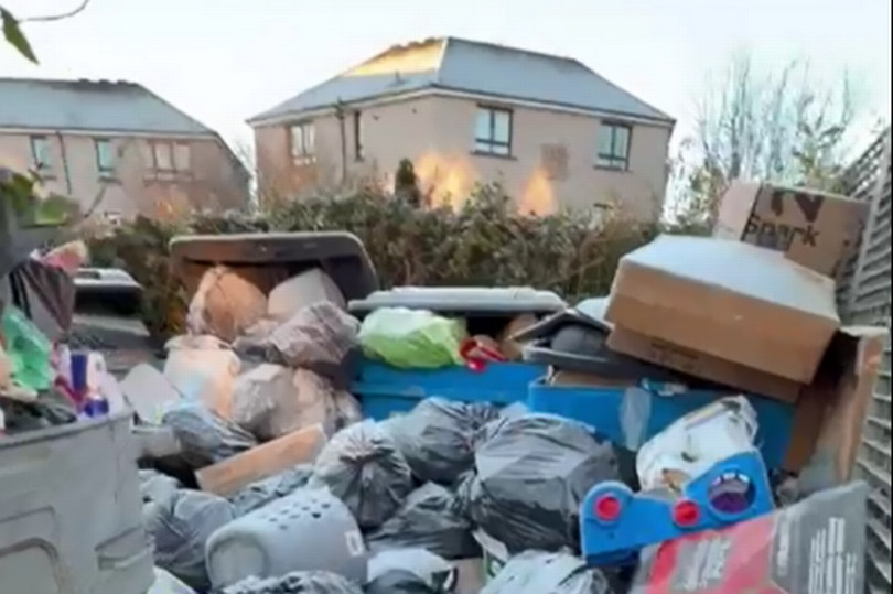 Glasgow bin misery mounting as waste workers struggle to clear streets