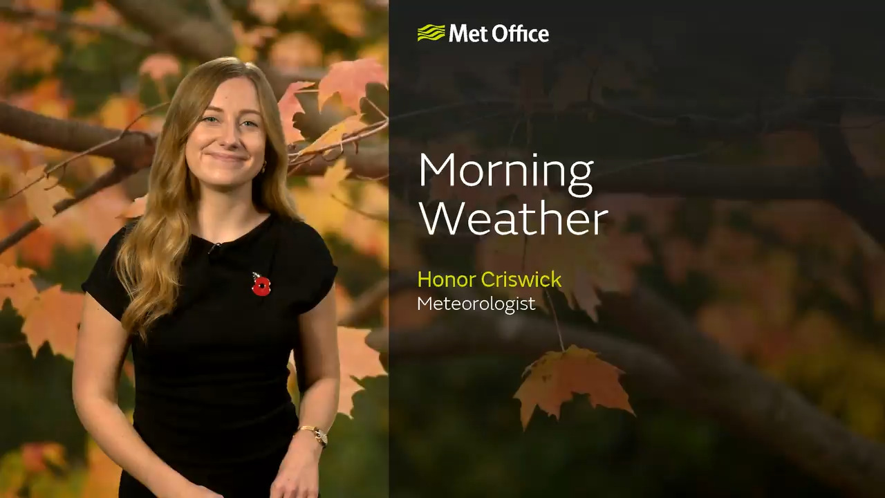 Met Office Friday morning weather forecast 31/10/2025
