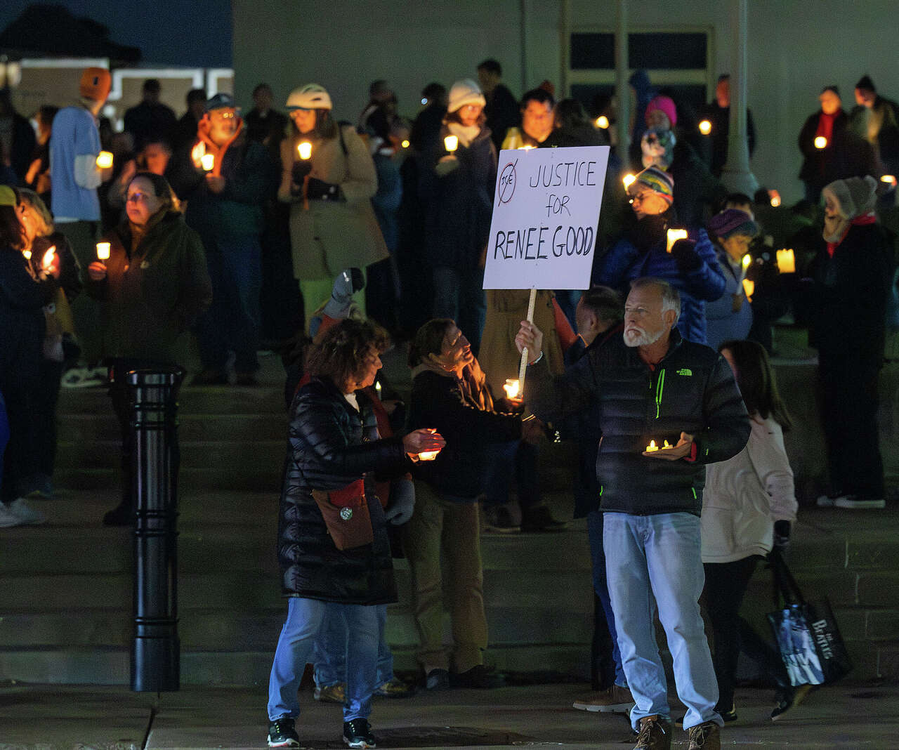 Vigil in Edwardsville honors Minnesota woman fatally shot by ICE agent