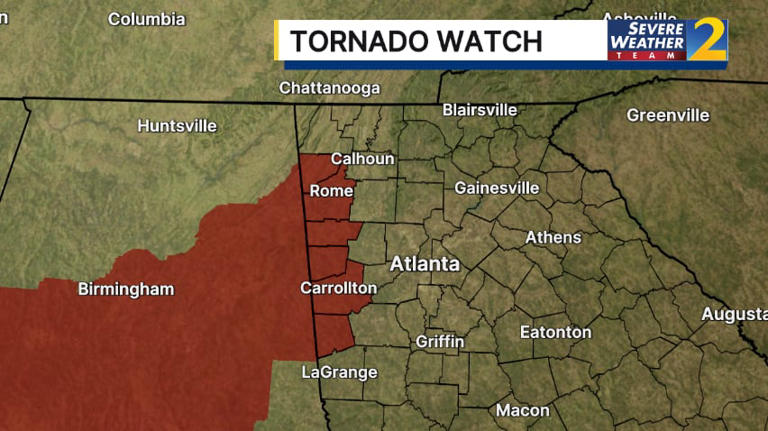 Tornado watch for several counties, flood watch in effect