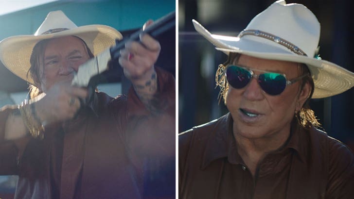 Mickey Rourke fires gun in new ‘National Lampoon’ movie, clip shows