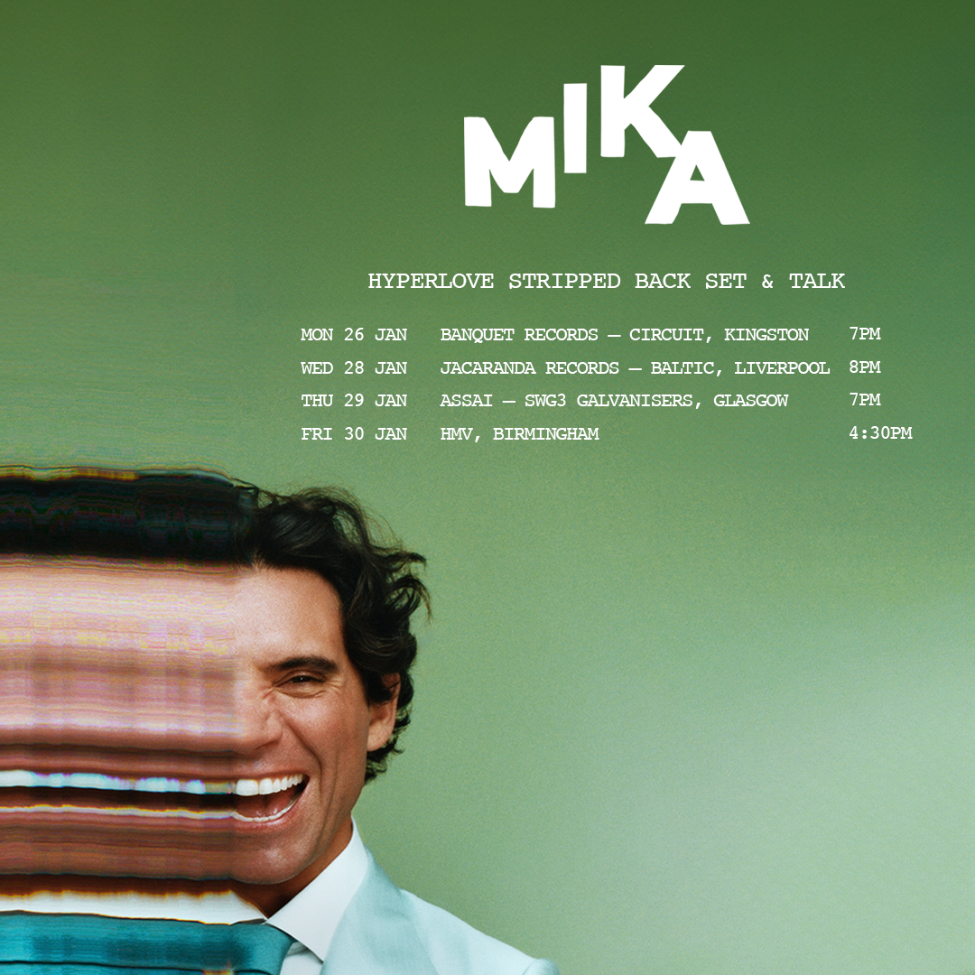 MIKA brings stripped-back shows to Liverpool record store for new album ...