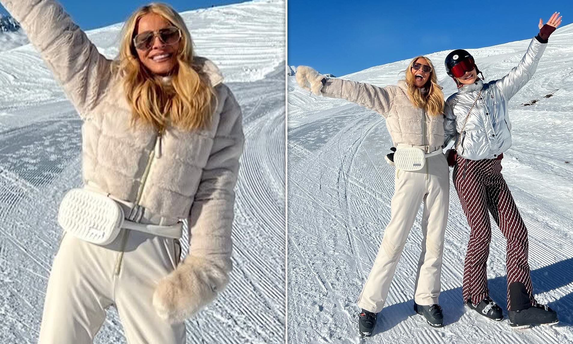 Tess Daly enjoys family ski trip with husband Vernon Kay ahead of ...