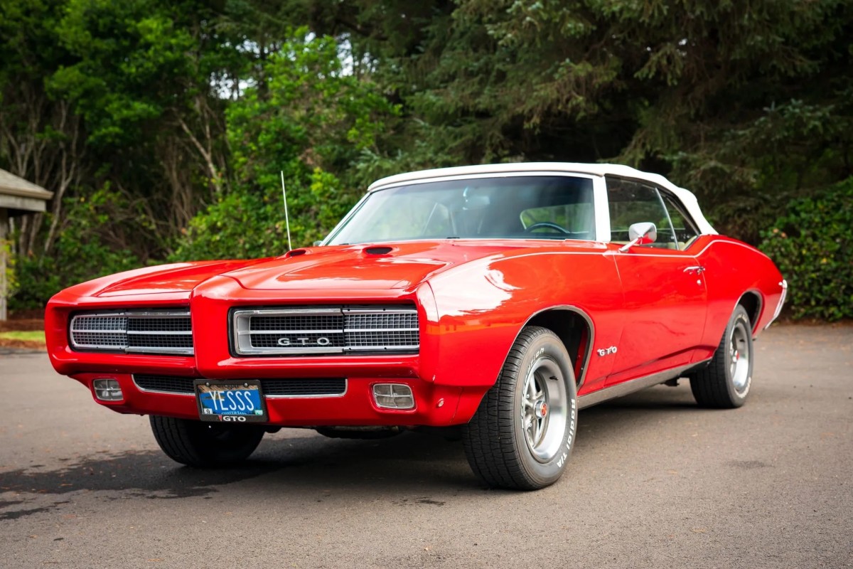 Stunning 1969 Pontiac GTO convertible for sale with rowdy 350ci V8
