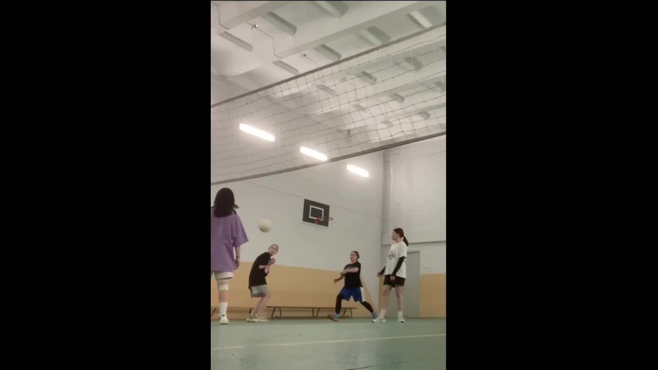 Girl hit in face during ball game in Lysva, Russia