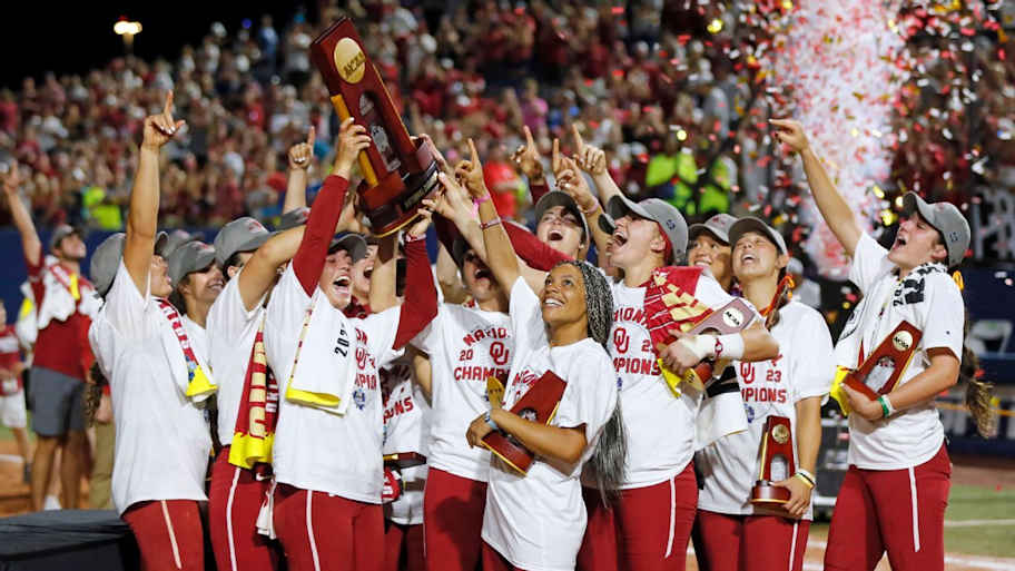 Top 5 college softball teams with the most national championships