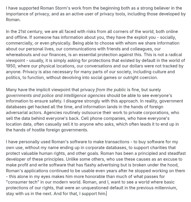 Ethereum’s Vitalik Buterin appeals for Tornado Cash developer as ...