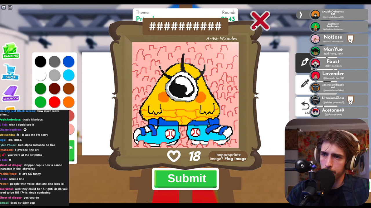 Hilarious Roblox art moments: Classical painter battles digital ...