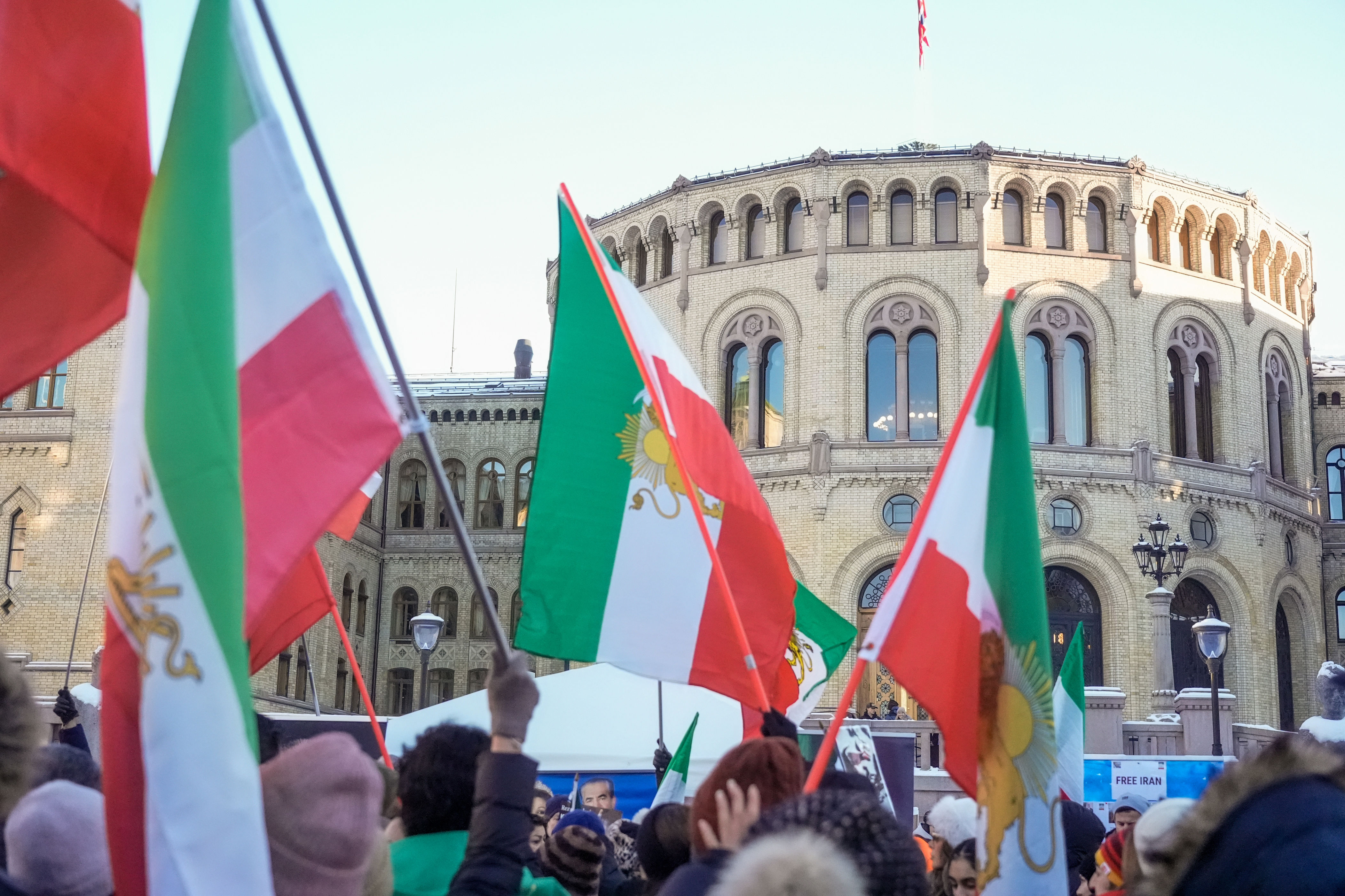 Iran-demonstrasjon foran Stortinget