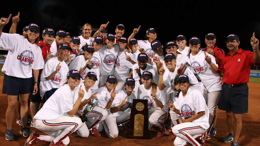 Top 5 college softball teams with the most national championships