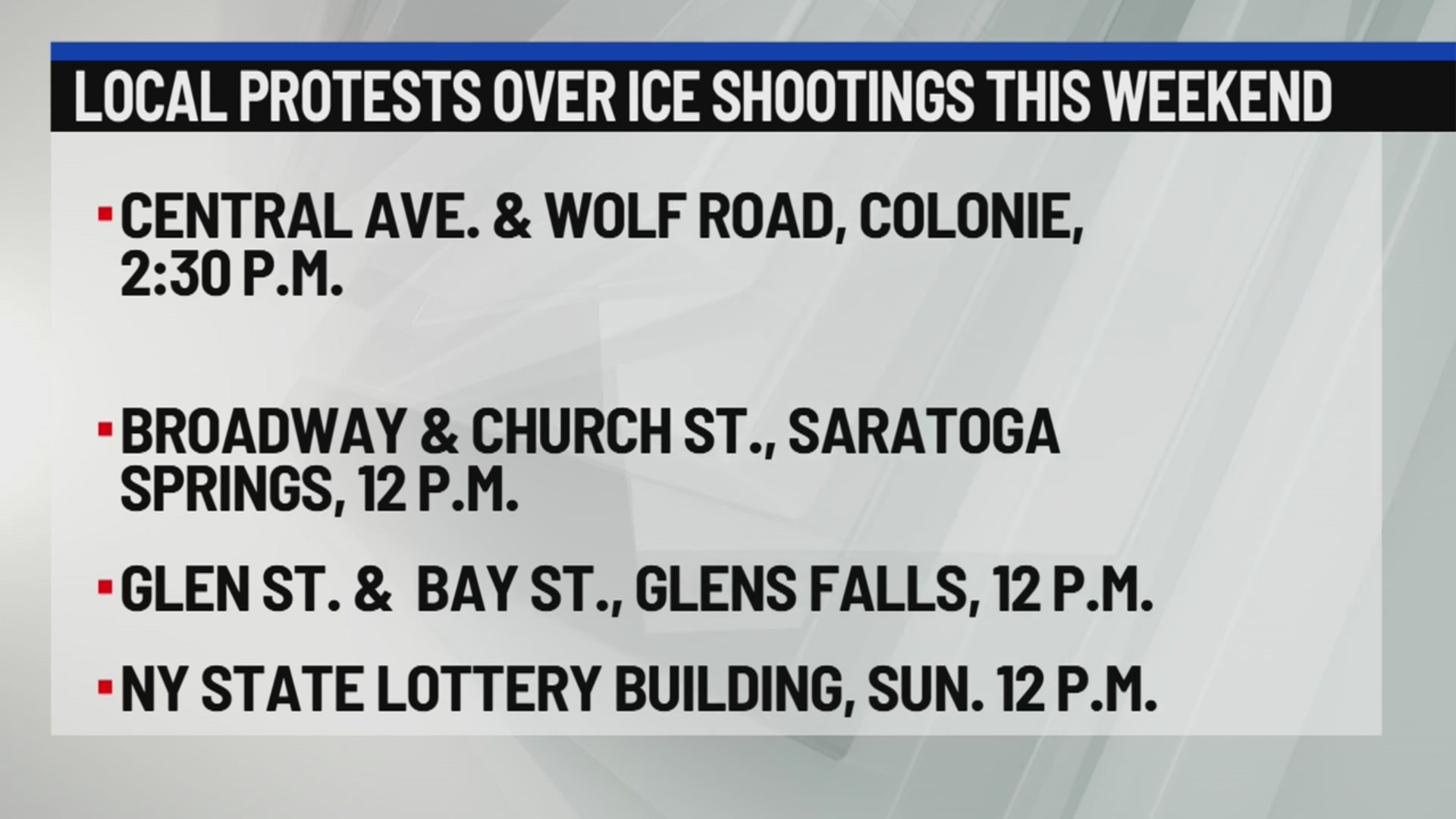 Protests over ICE shootings across nation, Capital Region