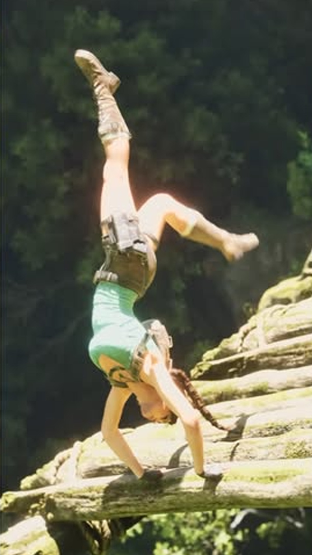 Watch: Tomb Raider handstand then and now (1996–2026)