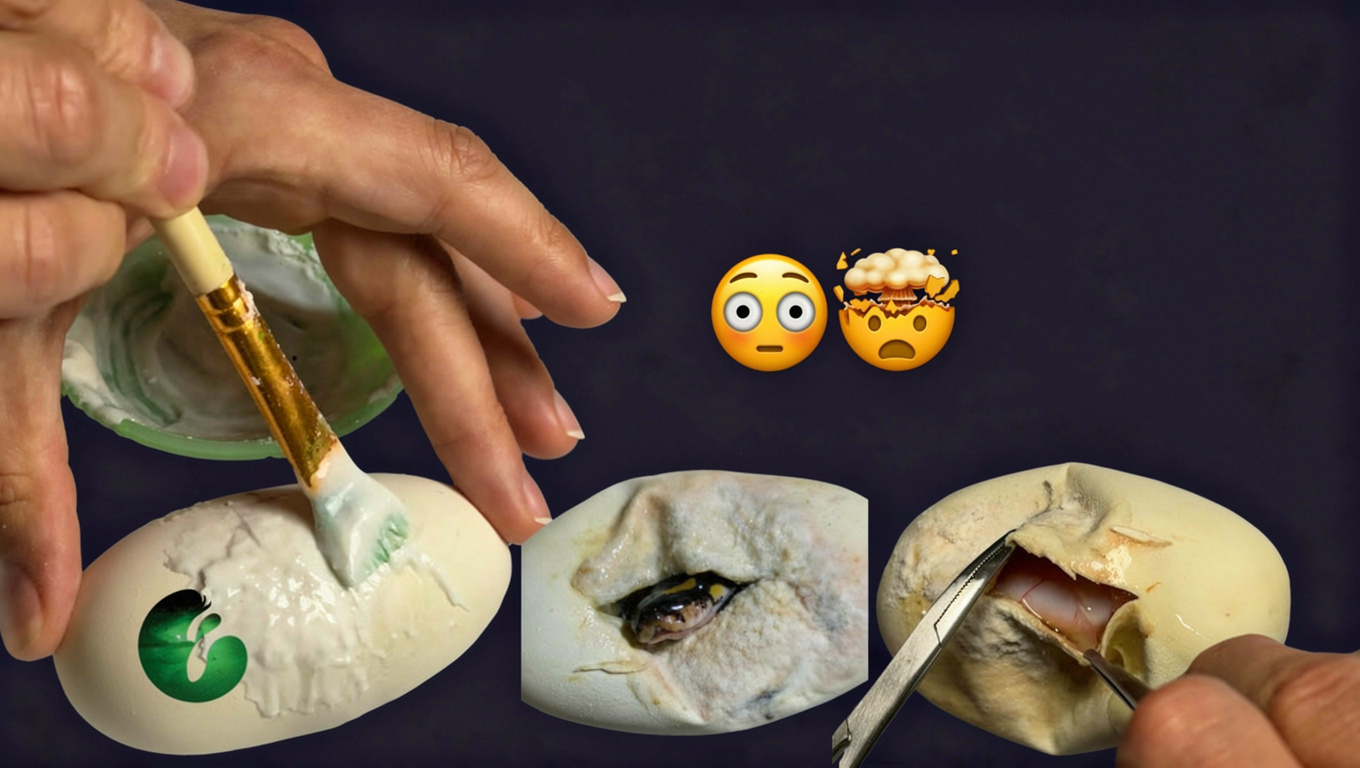 Entire snake hatching journey!