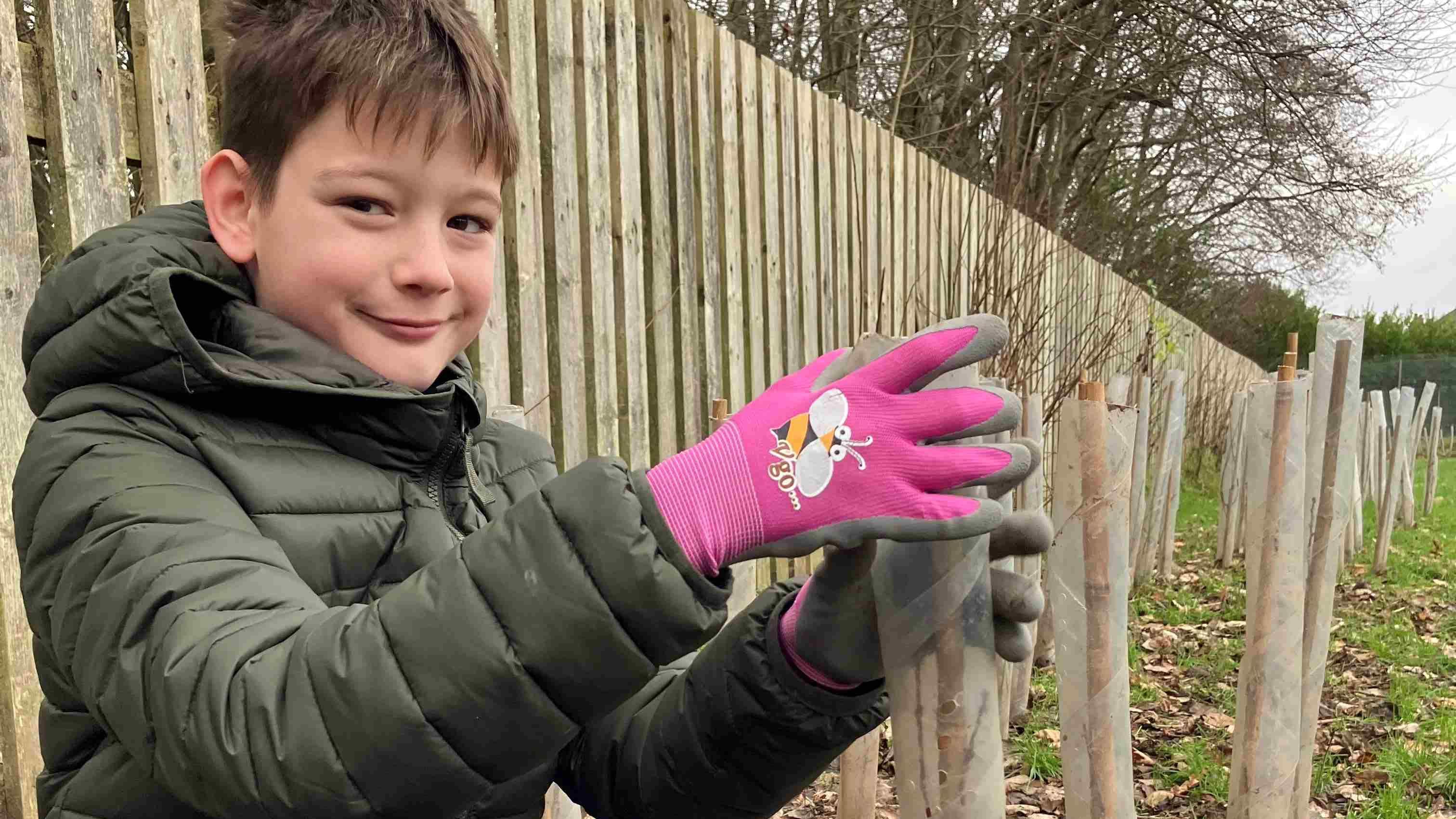 Schoolchildren grow habitats in wildlife project