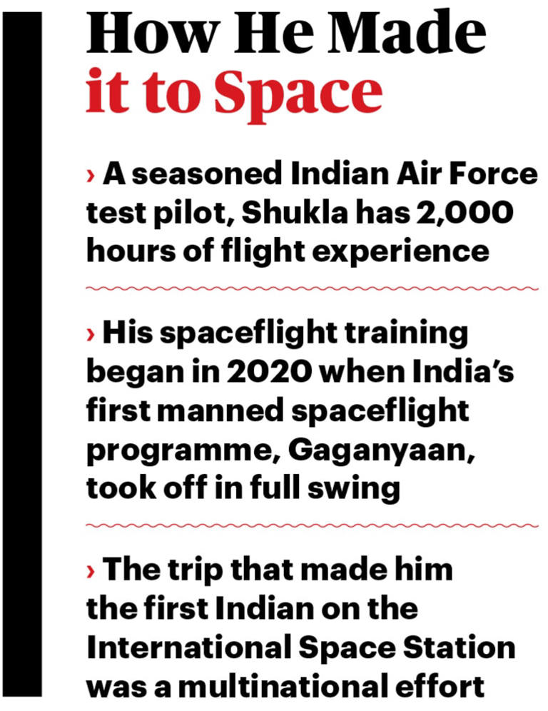 Shubhanshu Shukla, 40, spacefarer | Star Trekker